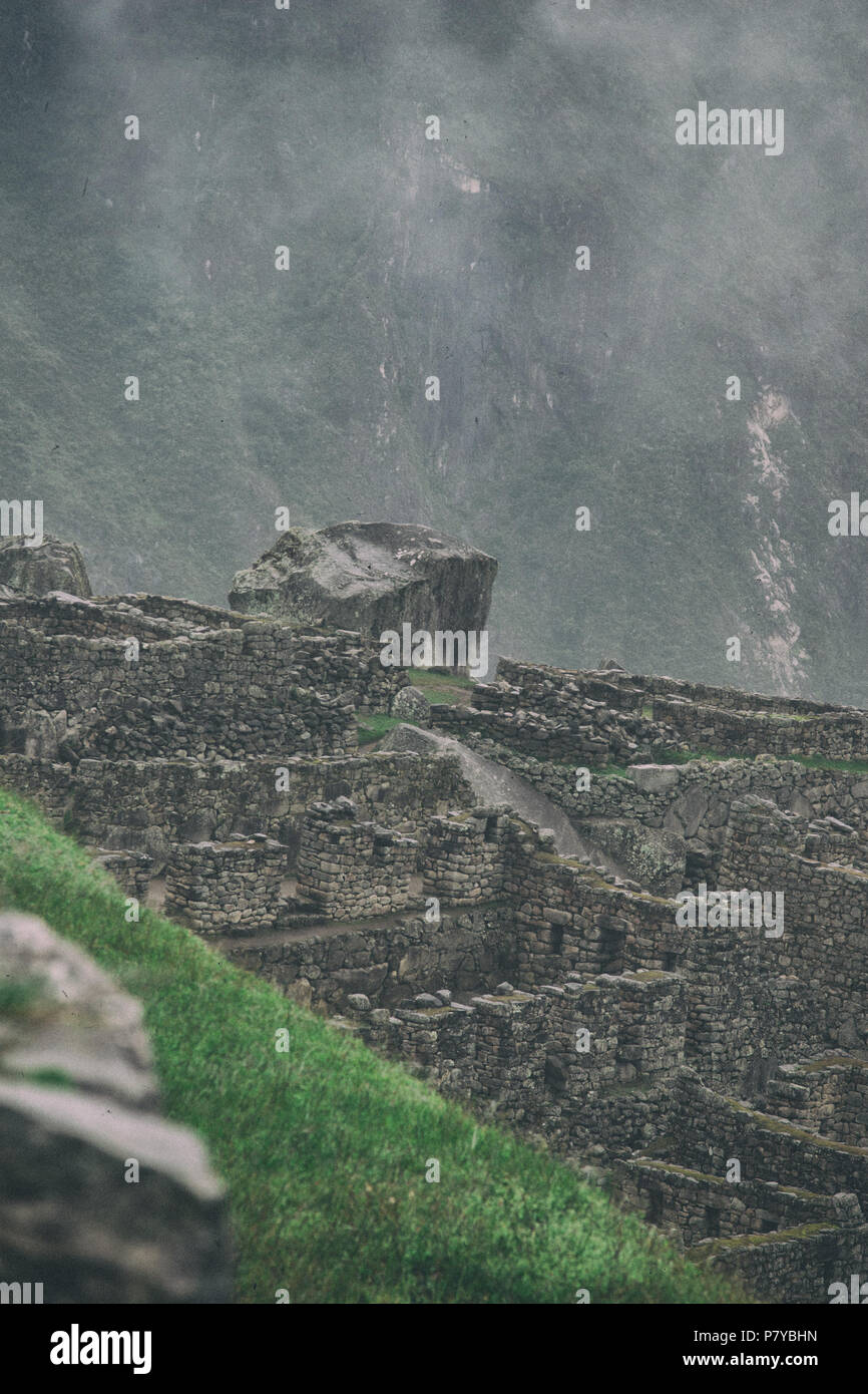 The mist over Inca ancient culture Stock Photo - Alamy