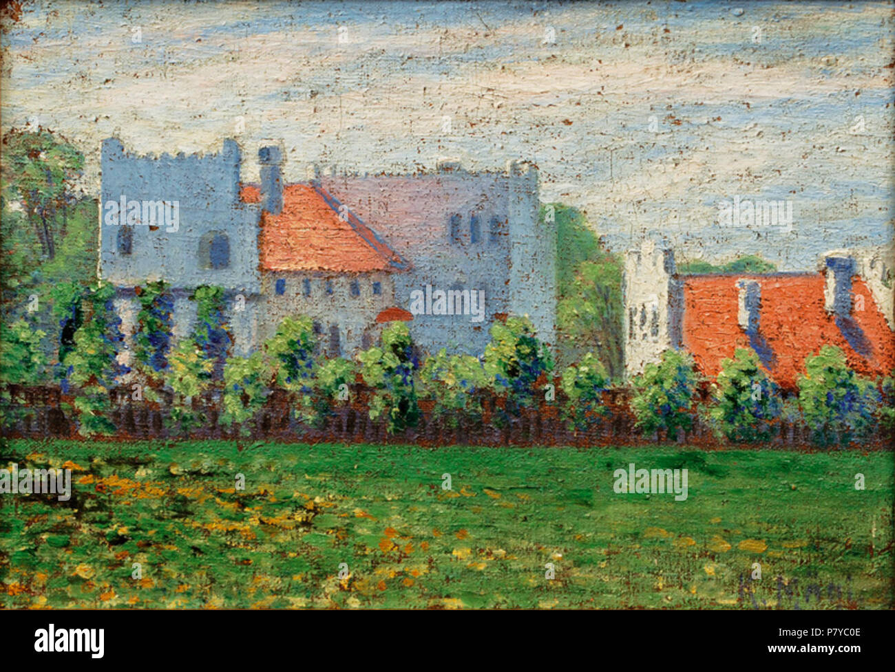 English: View on an Mansion . circa 1910 254 Magi2 Stock Photo - Alamy