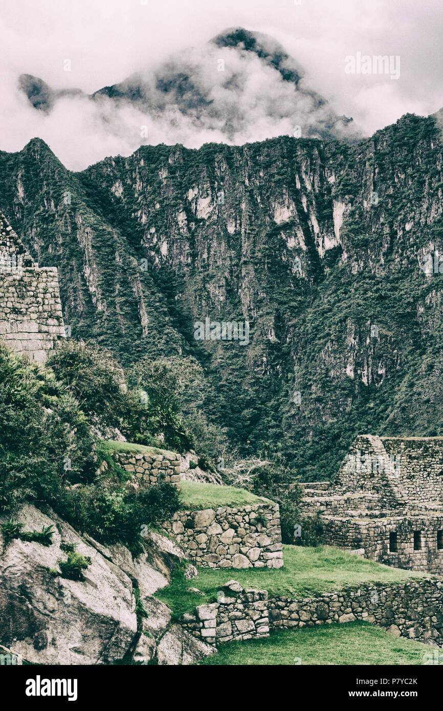Beautiful scenary of Inca ruins in nature Stock Photo - Alamy