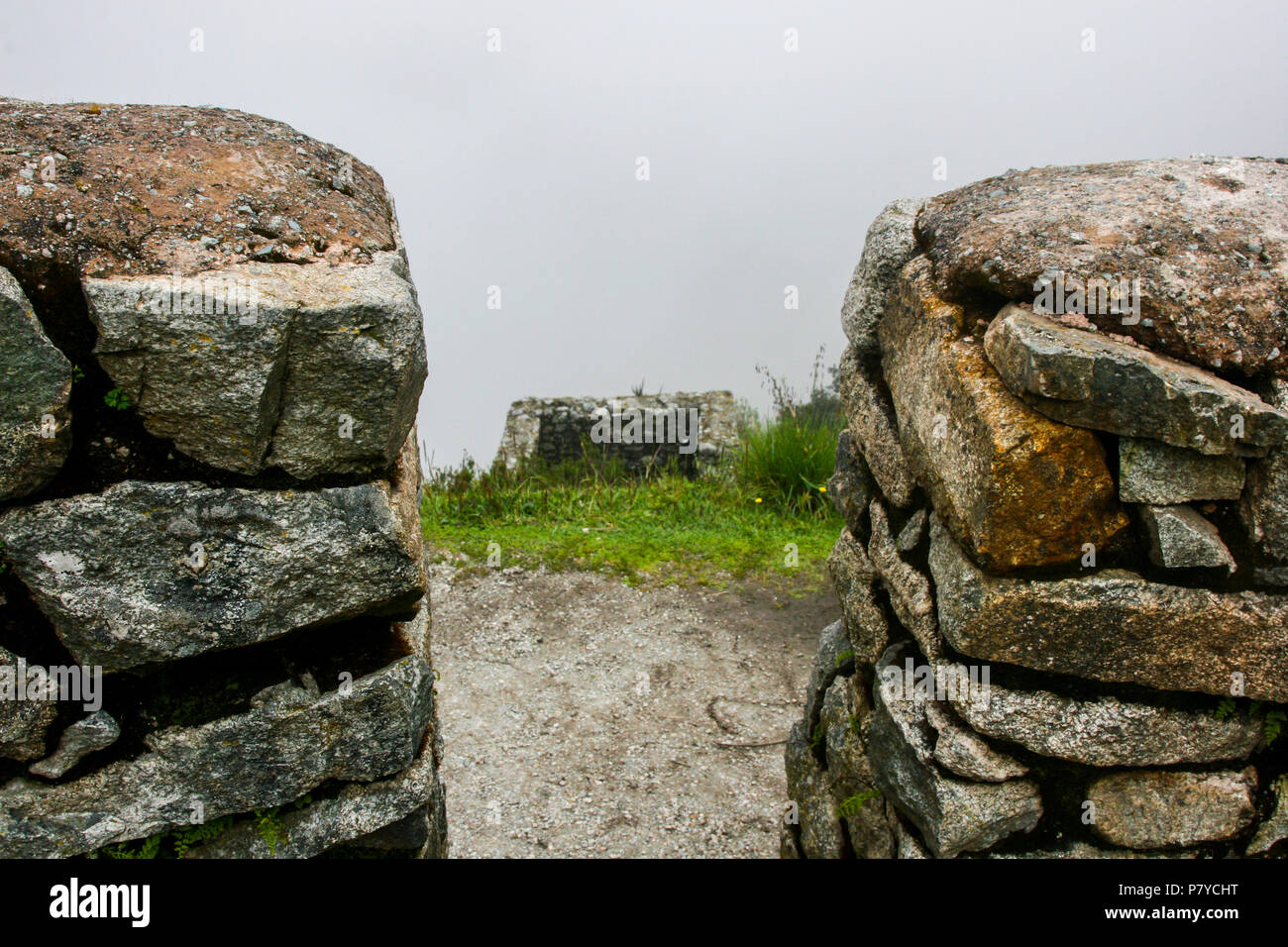 The white view from an ancient ruin Stock Photo - Alamy