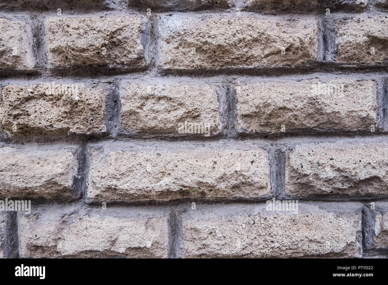 Vintage white stone brick wall close-up Stock Photo - Alamy