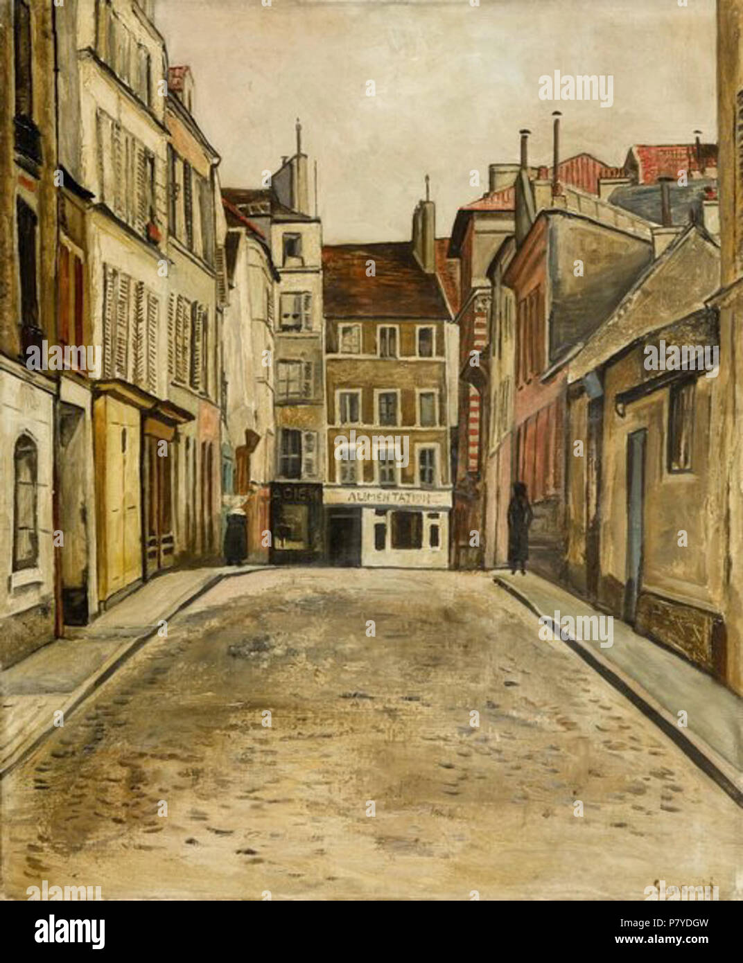 English: Alley in Paris . before 1939 282 Nathan Grunsweigh - Alley in ...
