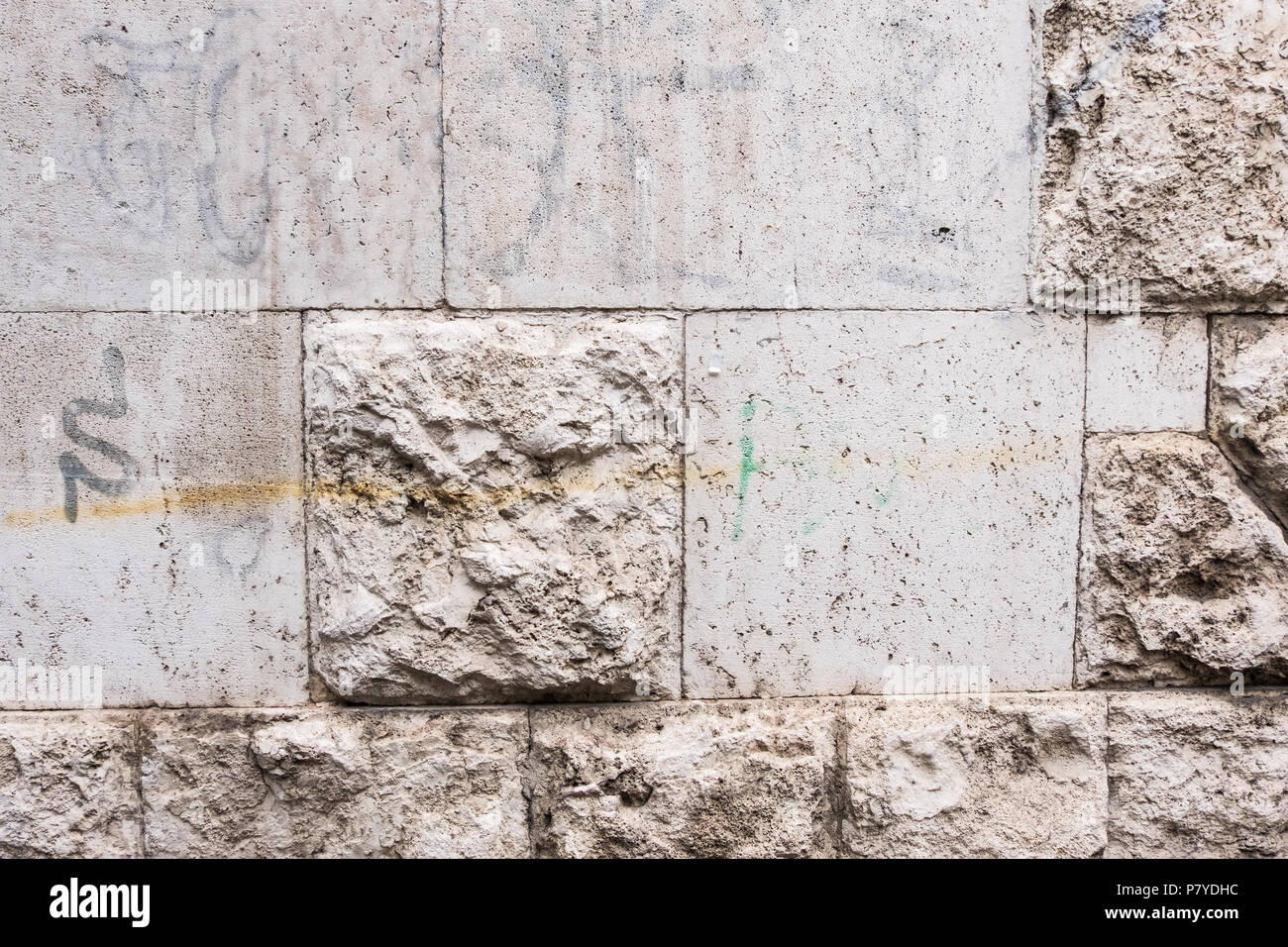 Square stone brick white wall texture Stock Photo - Alamy