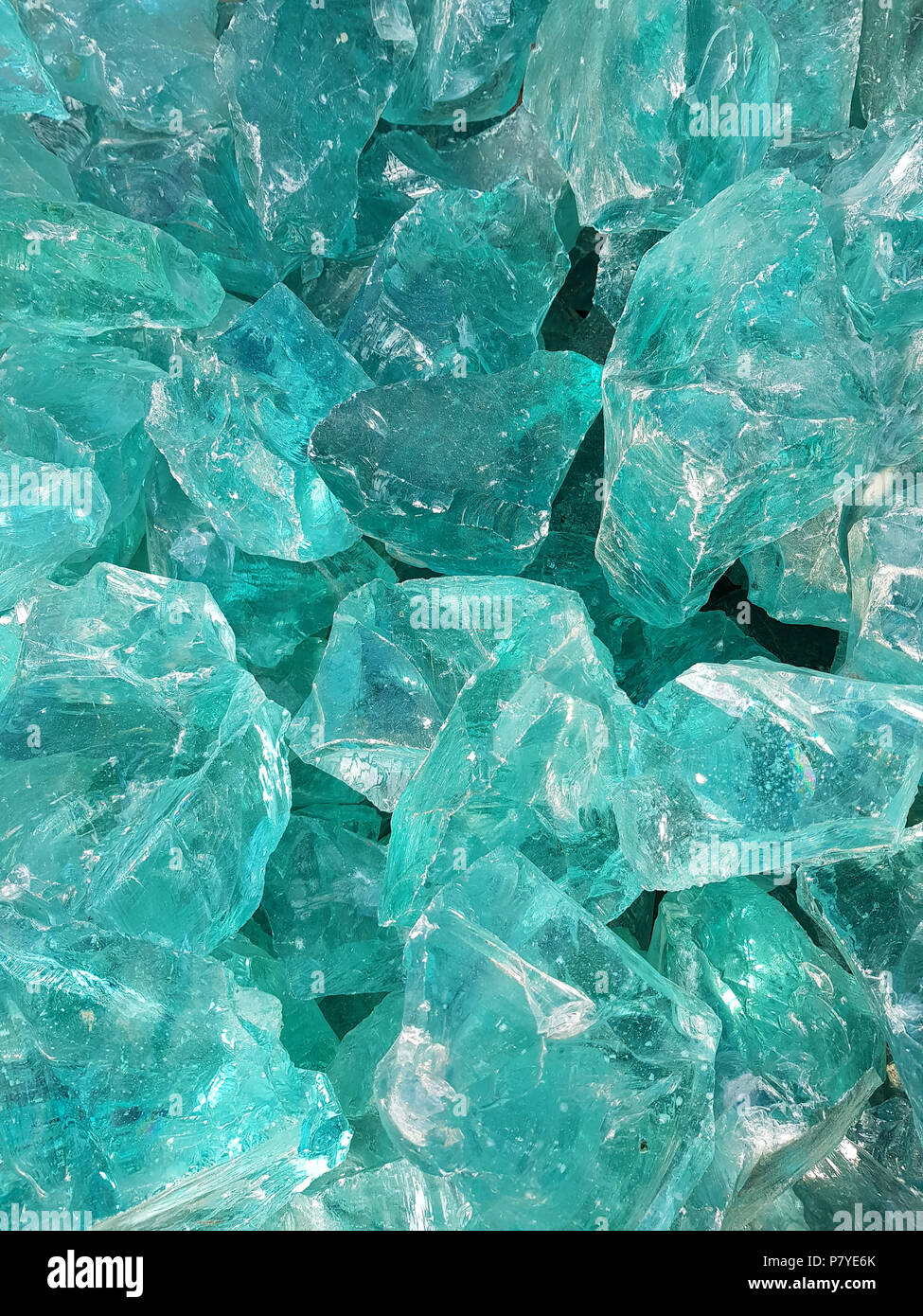 Green quartz stone, glass blocks as background or pattern Stock Photo ...