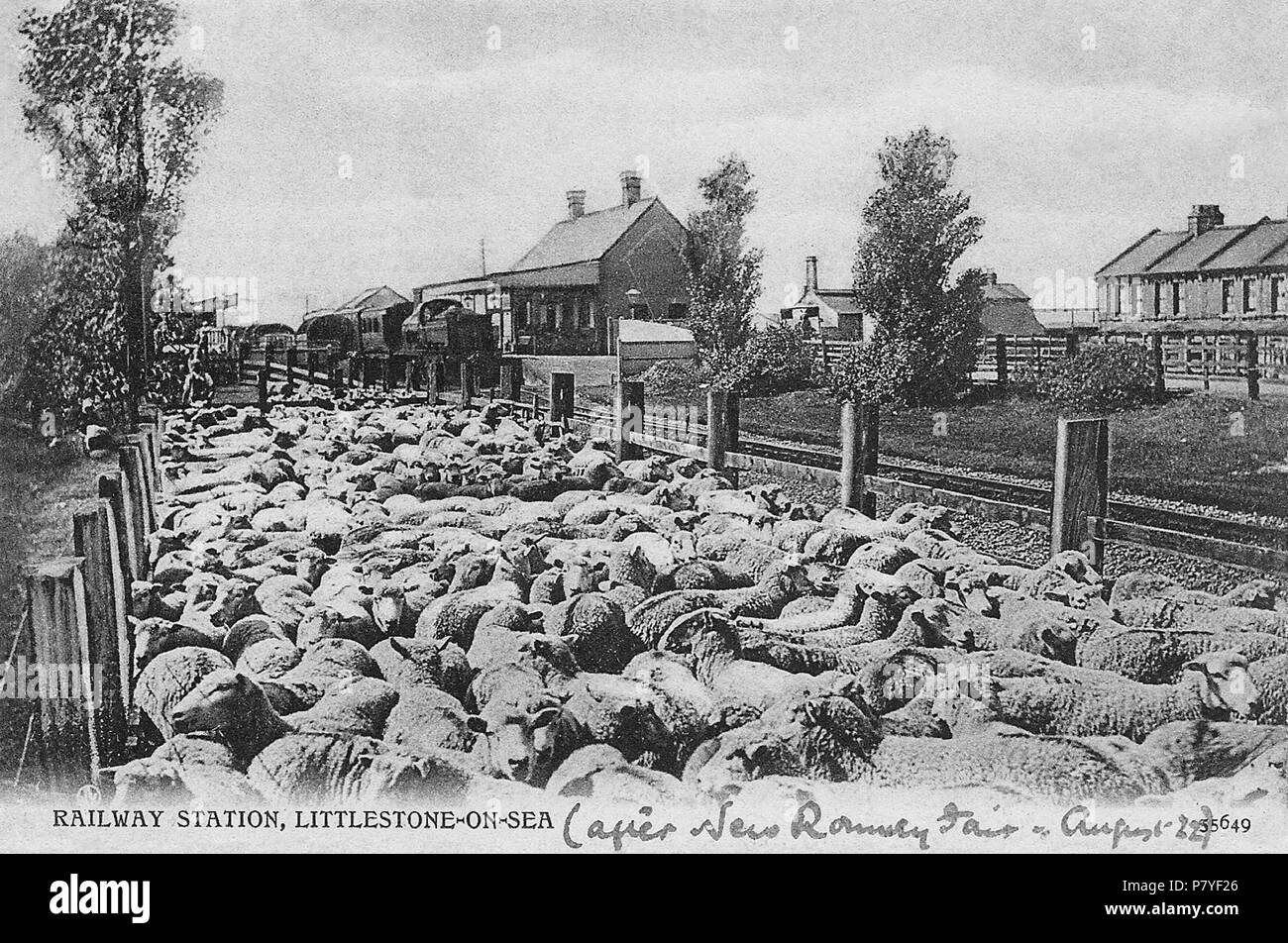 New Romney and Littlestone-on-Sea railway station . Postally used 25 ...