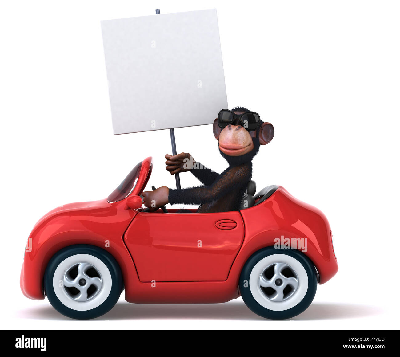 Monkey driving Cut Out Stock Images & Pictures - Alamy