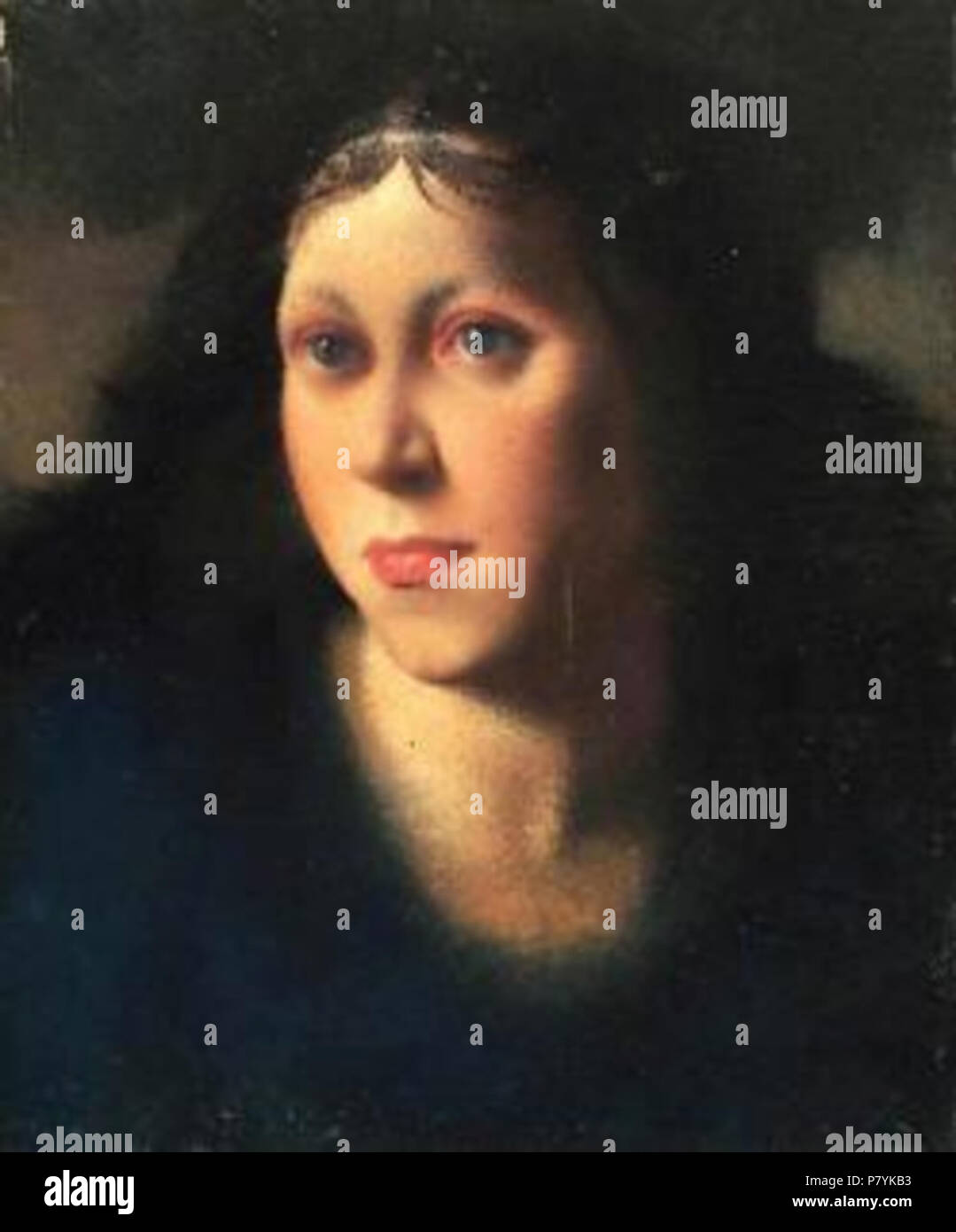 219 Jan Gotard Portret młodej kobiety Stock Photo - Alamy