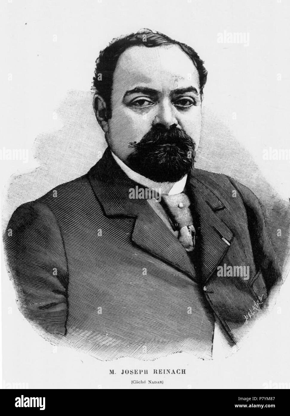 Français : Joseph Reinach par Nadar. Illustration extraite de Ferdinand ...