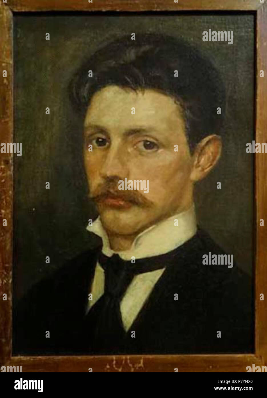 English: Cornelis Spoor (self portrait, 19th century). Private ...