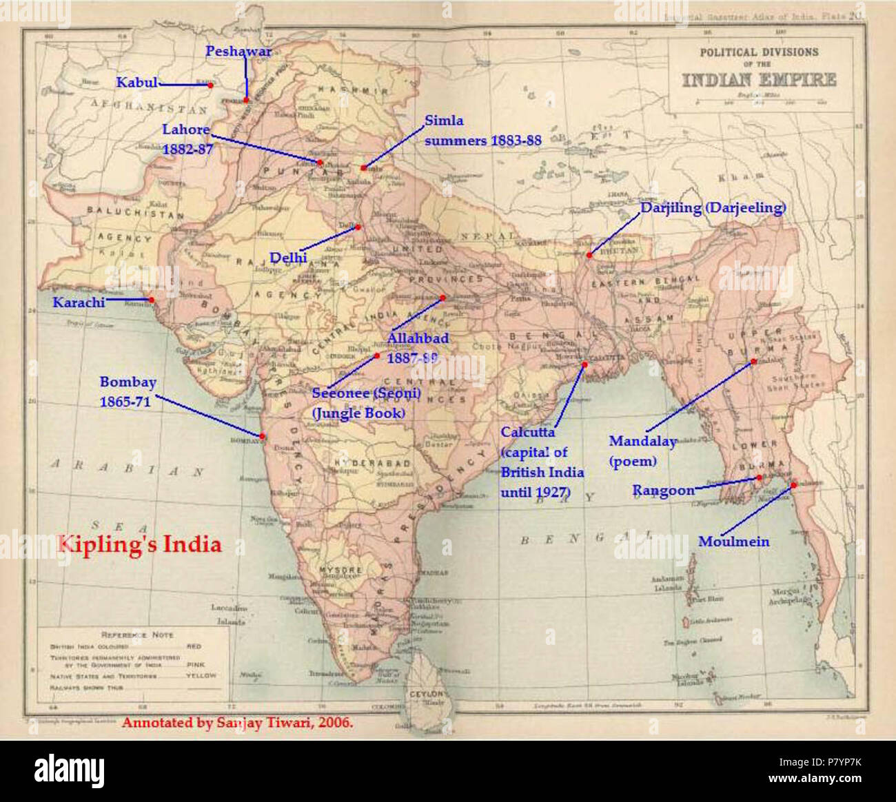 Indian empire map hi-res stock photography and images - Alamy