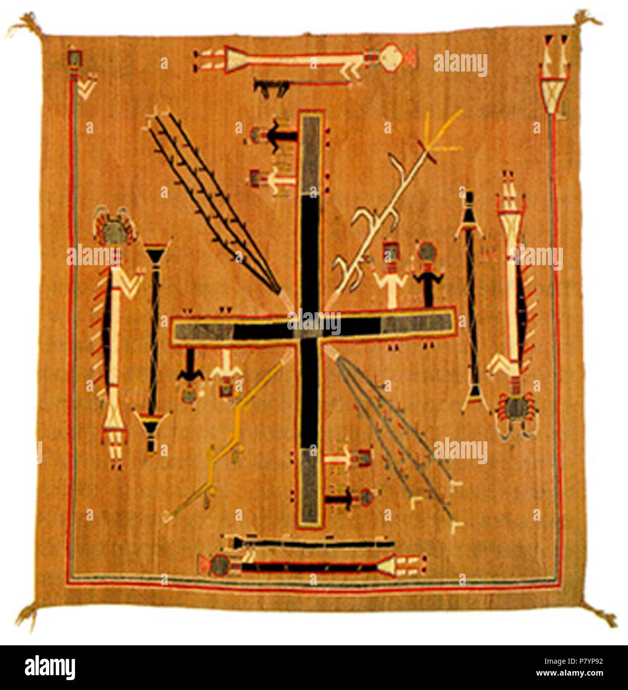 English: Navavo weaving made by Hosteen Klah (1867–1937). Collections ...