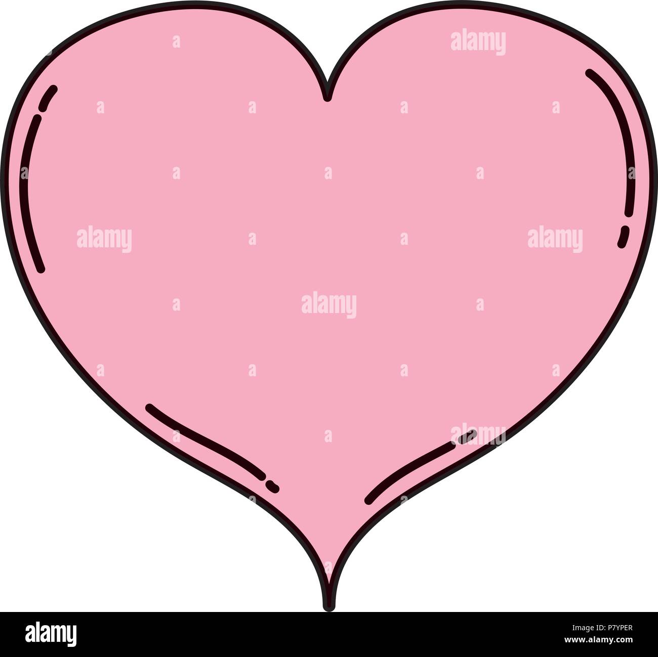 color beauty heart love symbol style Stock Vector Image & Art - Alamy