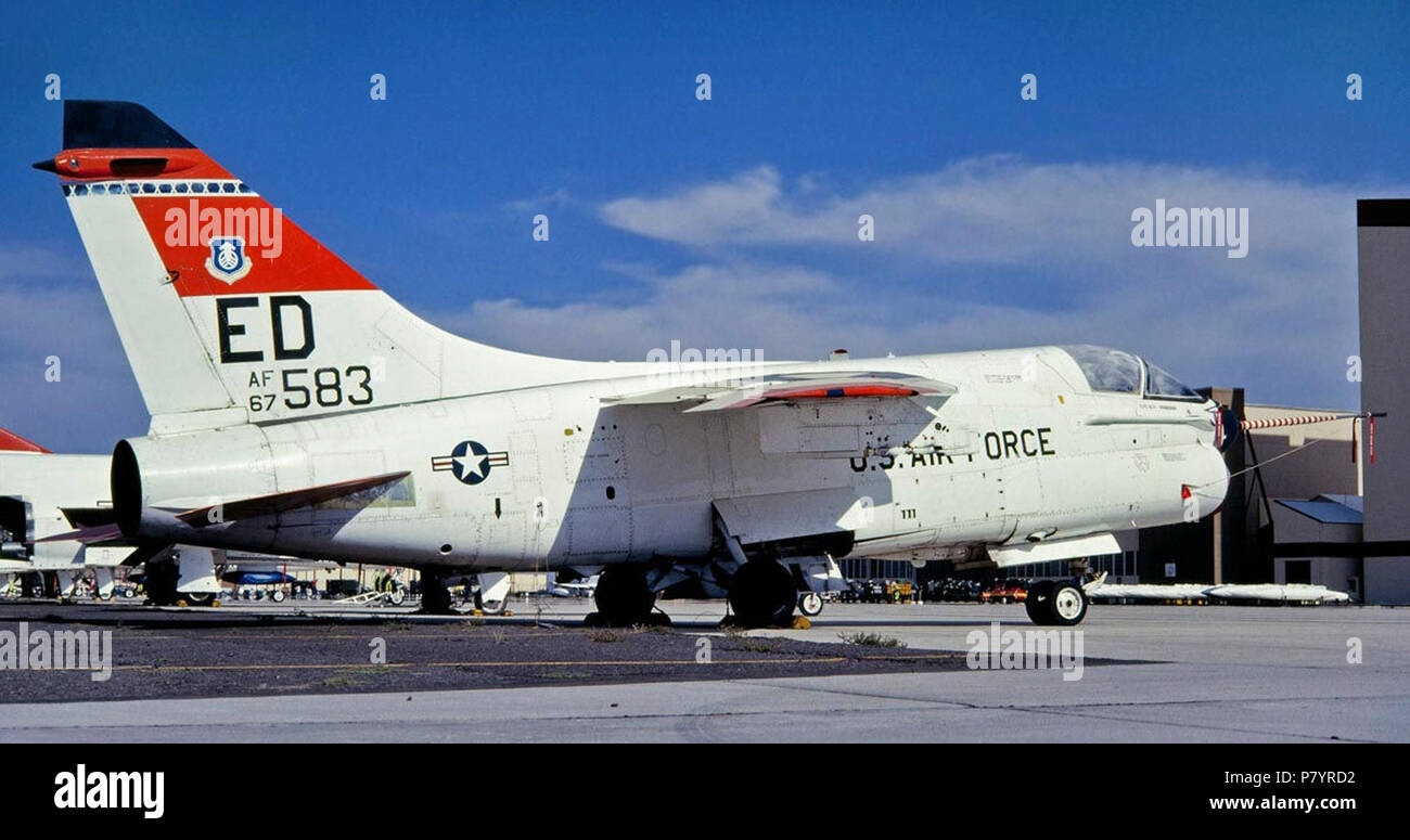 445th Flight Test Squadron YA-7D 67-14853 Stock Photo - Alamy