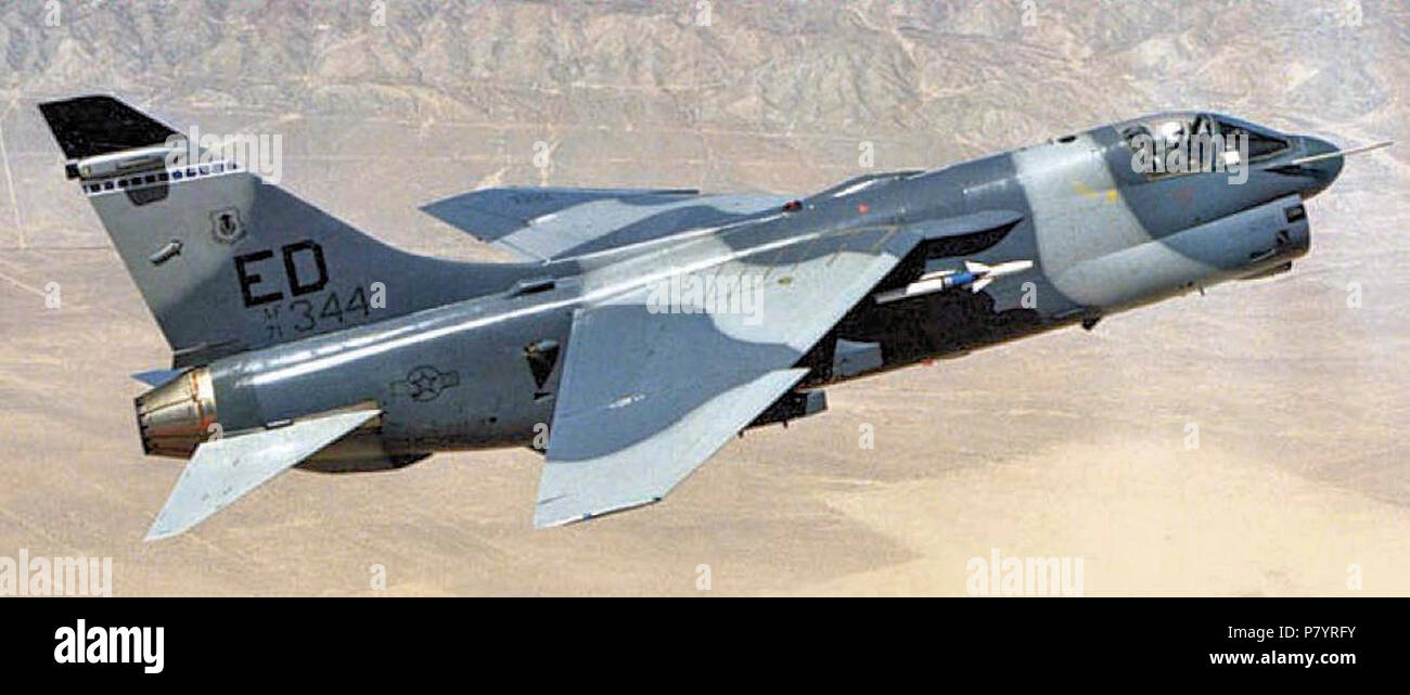 445th Flight Test Squadron YA-7F Corsair II 71-0344 Stock Photo - Alamy