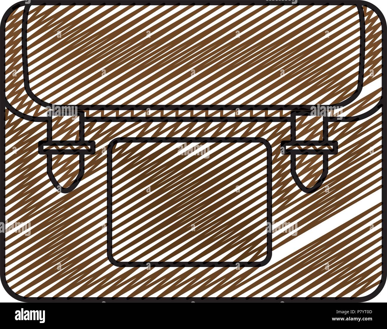 doodle briefcase object to save important documents Stock Vector Image ...