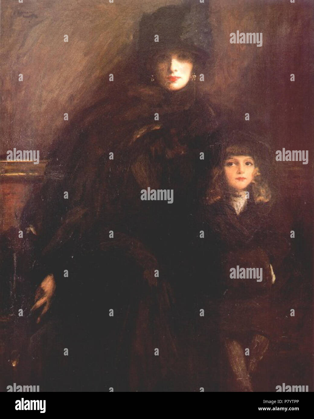 English: Mrs Lavery and Alice (Mother and Child) . circa 1920 241 ...