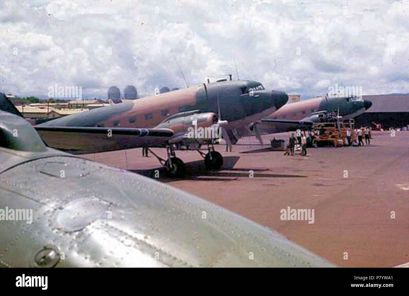 460th Tactical Reconnaissance Wing EC-47 ECW Aircraft Stock Photo - Alamy