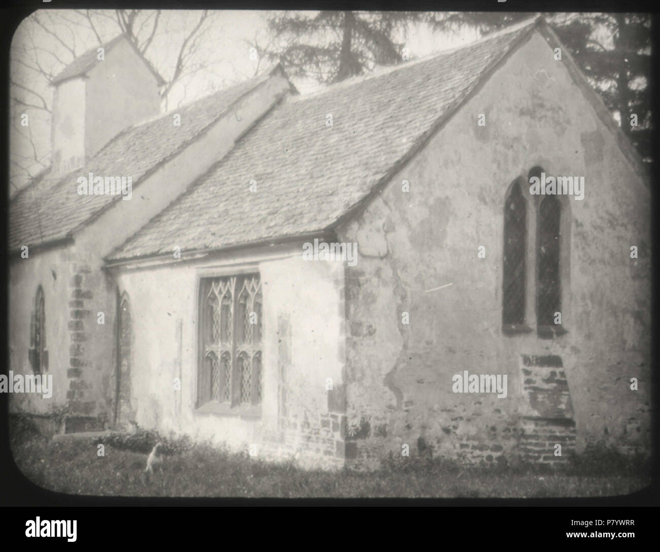 English: Llanrothal church in around 1900-1920 from the south east ...