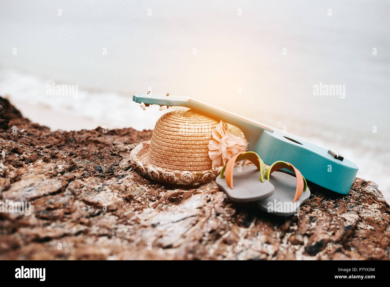 Ukulele beach hi-res stock photography and images - Alamy