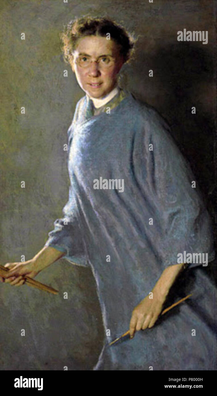 English: Self portrait of Margaret Foster Richardson, original in the ...
