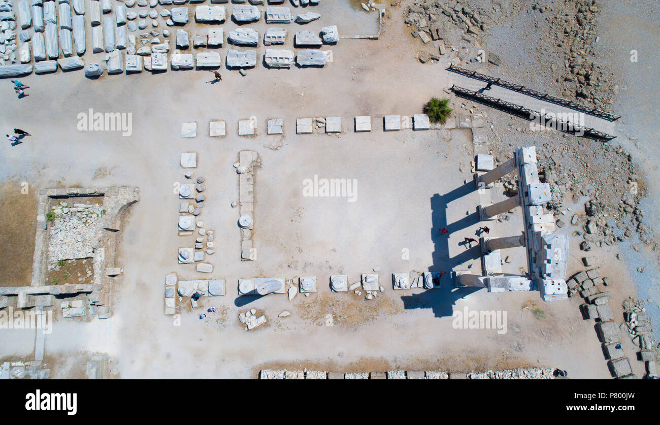 Aerial view of Side city in Antalya Turkey Stock Photo - Alamy