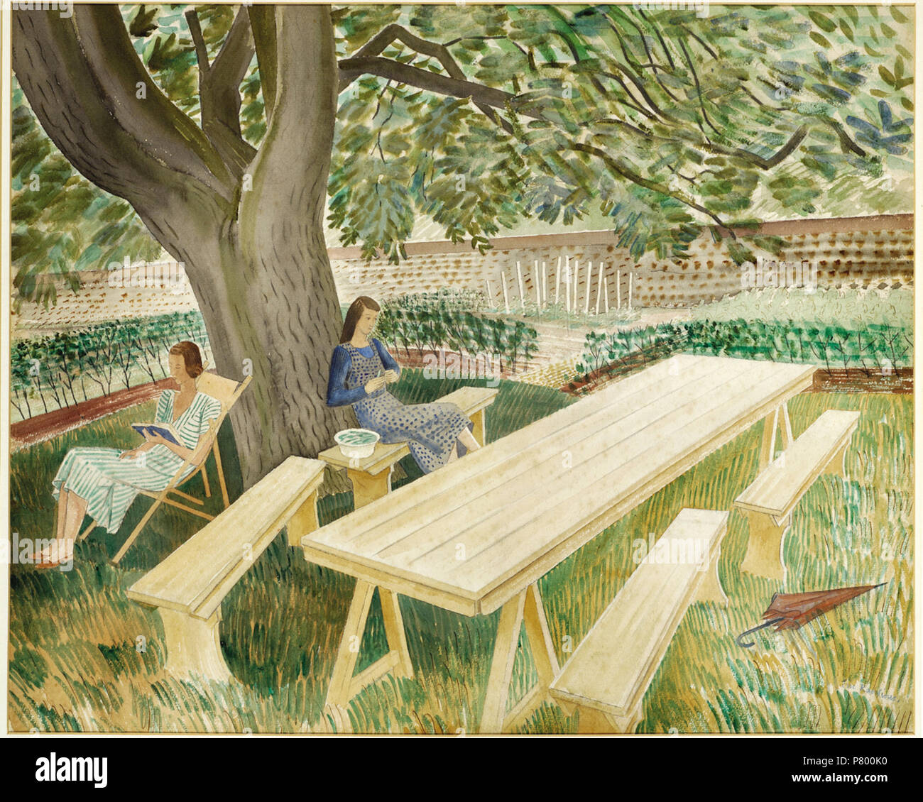 Contemporary painting two women hi-res stock photography and images - Alamy