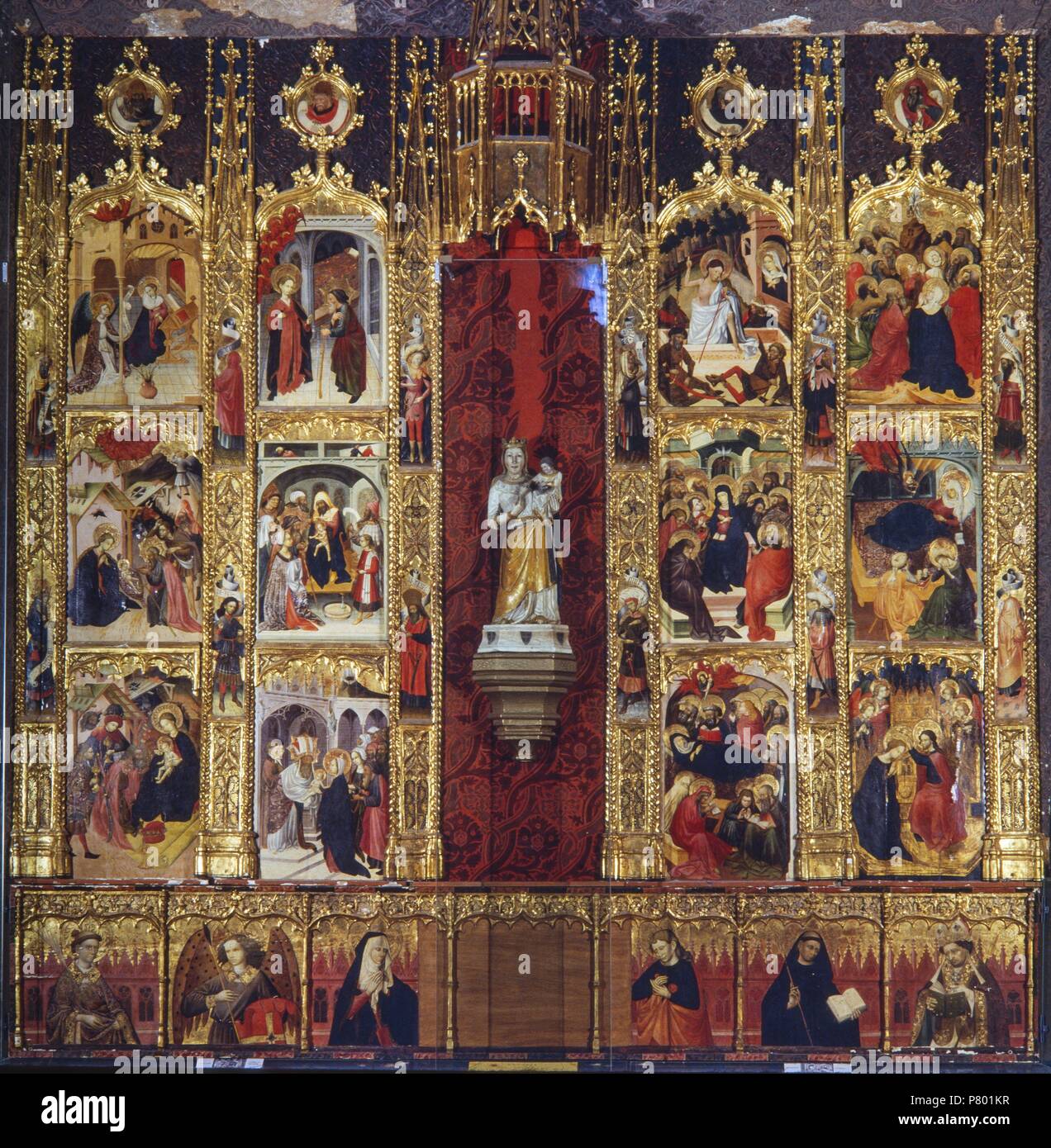 Retablo de la Mare de Déu de l'Escala. Mediados del siglo XV. Joan ...