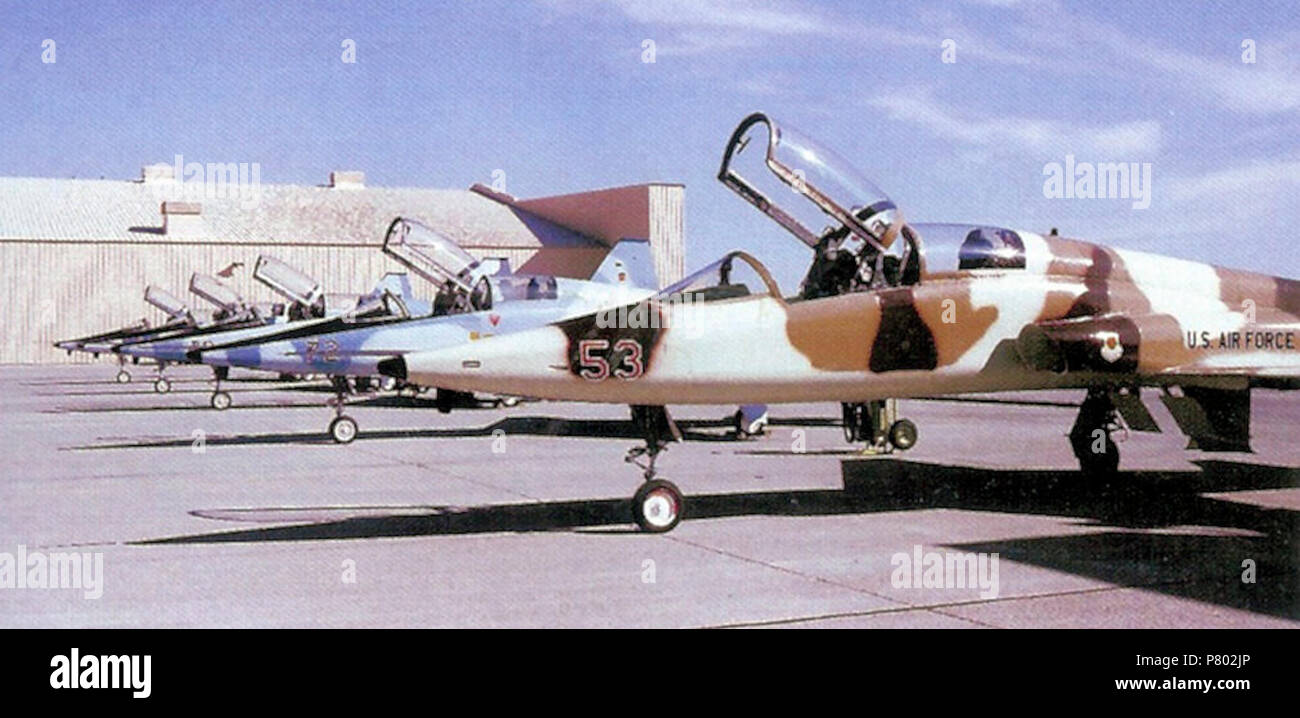 4477th Test and Evaluation Squadron T-38 Talon Flightline Stock Photo ...