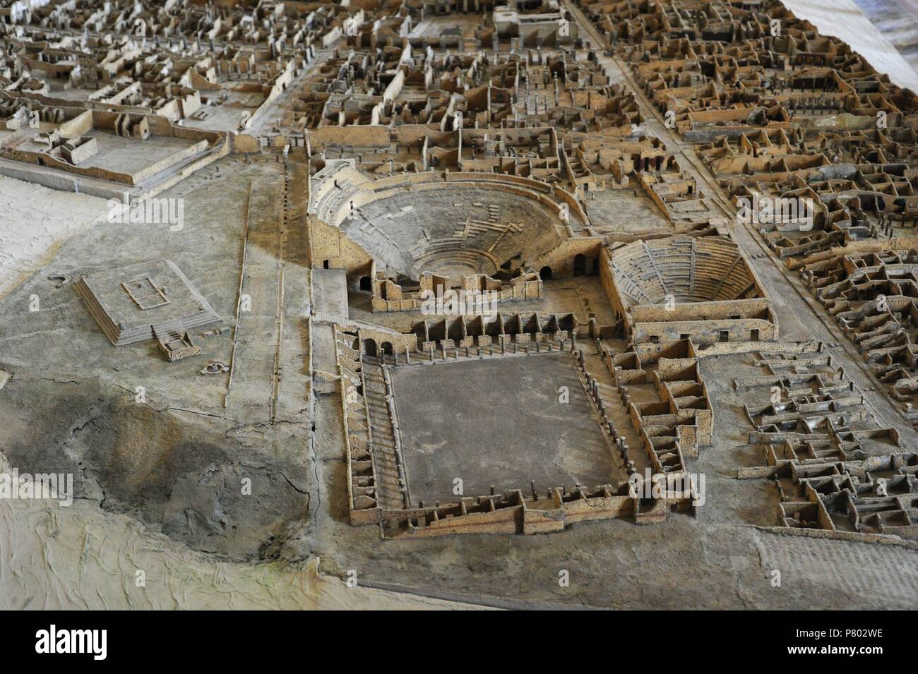 Plastic model of Pompeii (1:100), 1861-79. National Archaeological ...