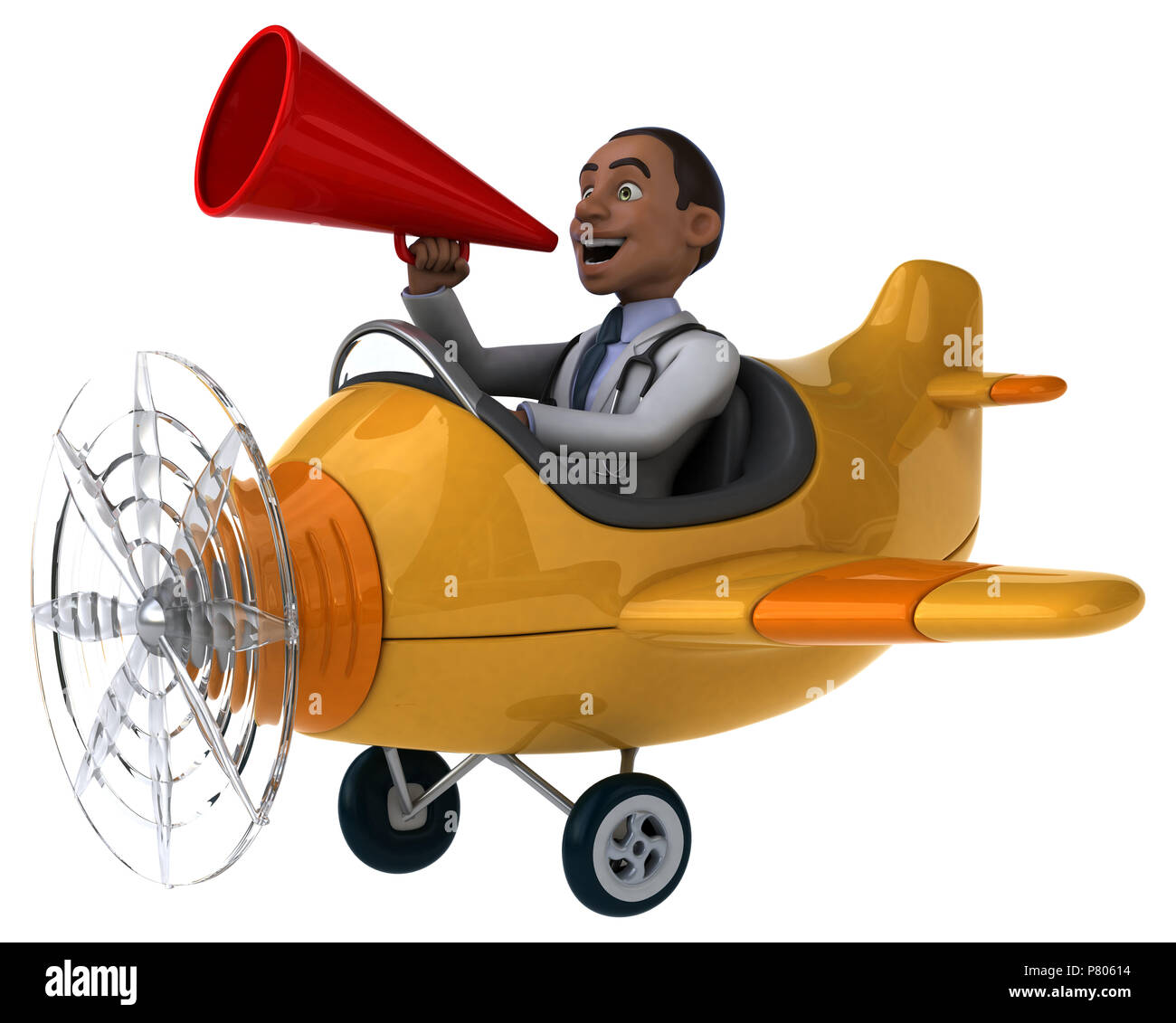 Airplane doctor patient Cut Out Stock Images & Pictures - Alamy