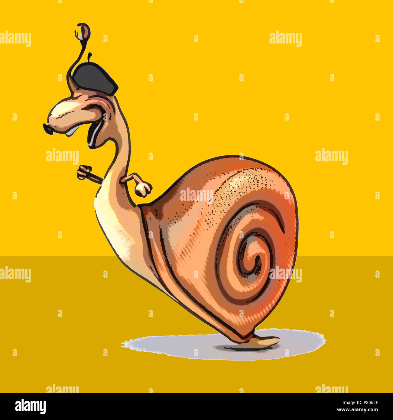 Funny snail look hi-res stock photography and images - Alamy