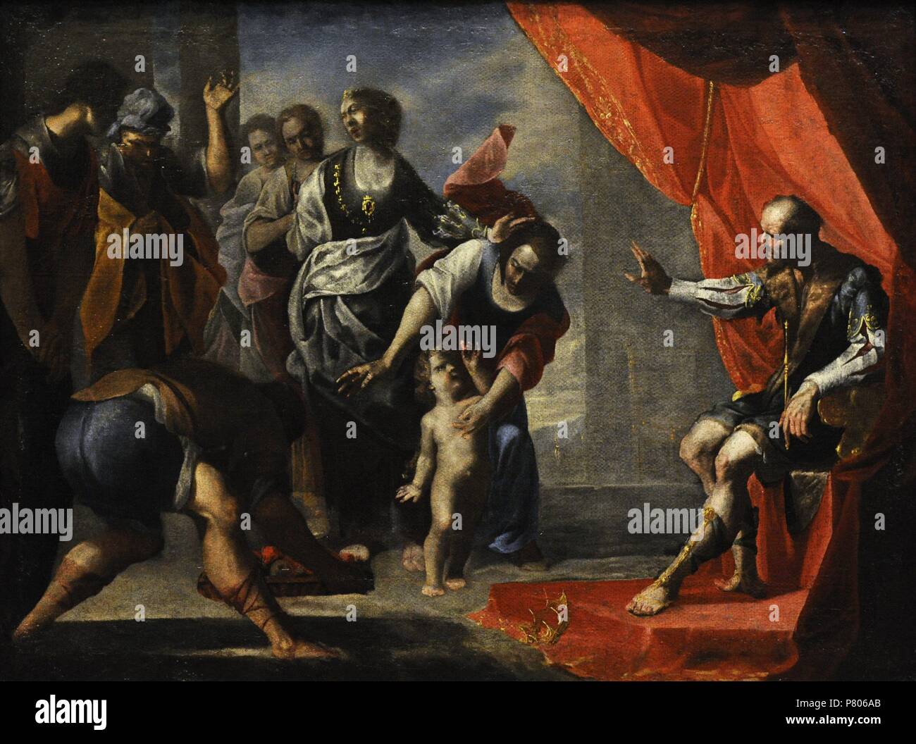 Bernardo Cavallino (1616-1656). Italian painter. Baroque. The judgment ...