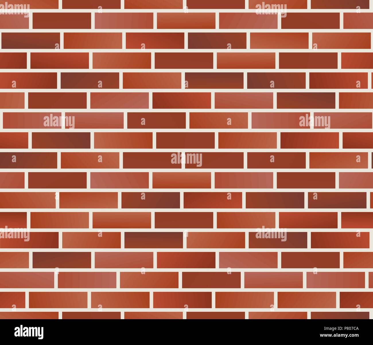 Red brick wall. Seamless brick wall pattern. Vector illustration Stock ...