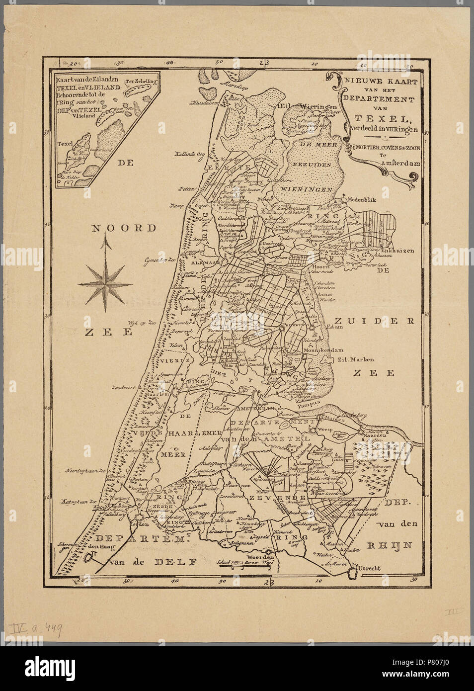 Kaart van vlieland hi-res stock photography and images - Alamy