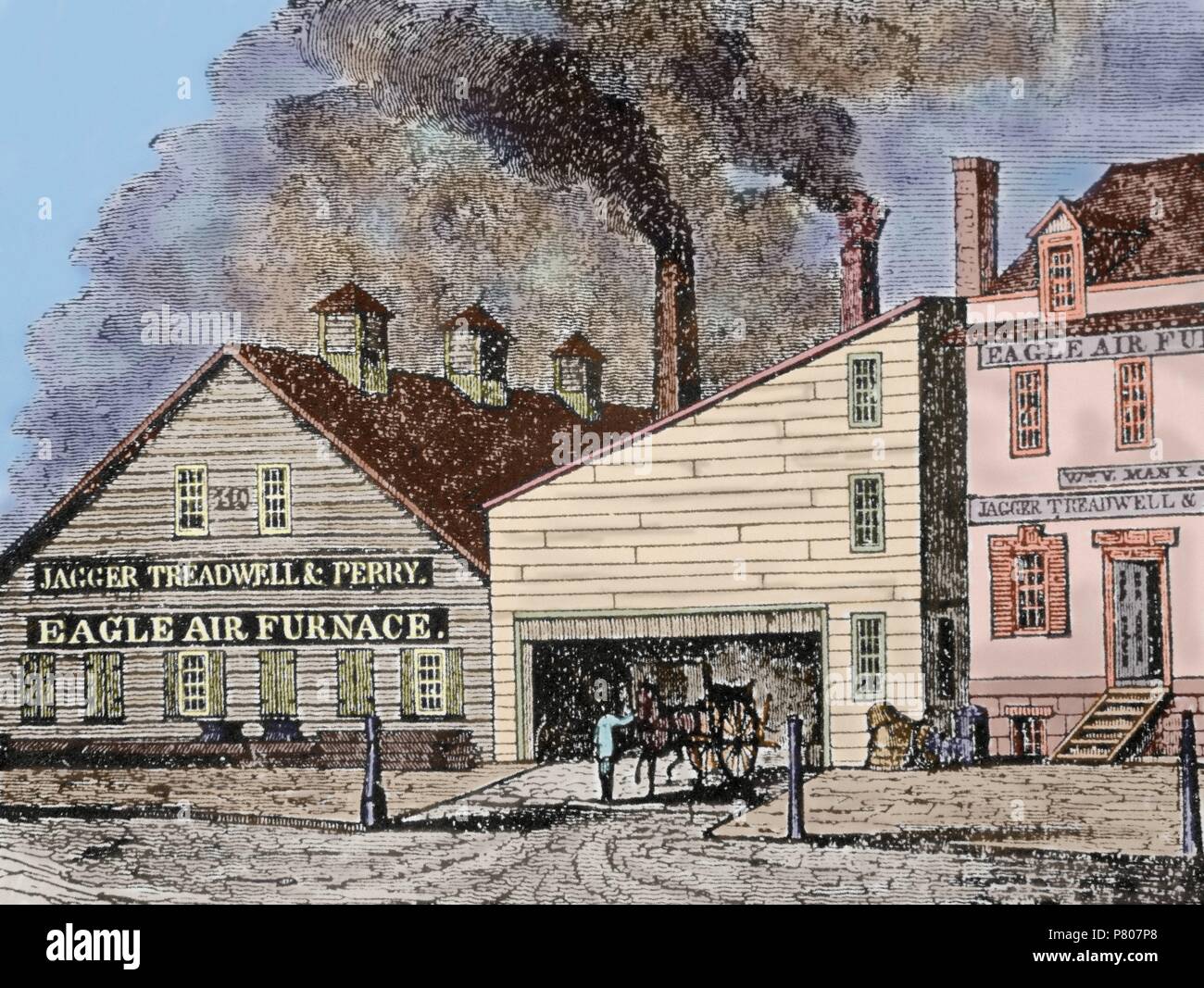 The United States. 19th century. Factory Jagger Treadwell and Perry ...