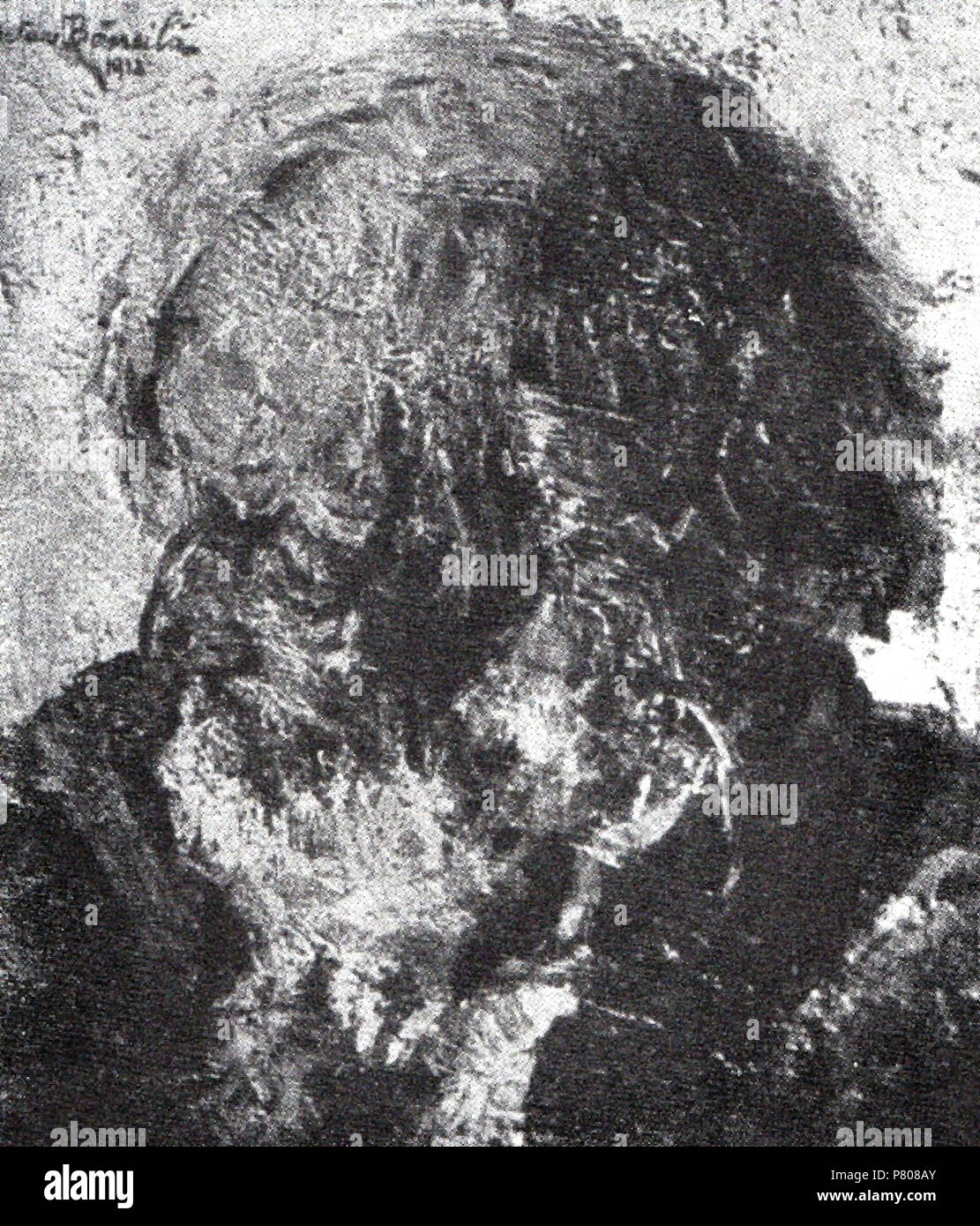 Român: Cap de ran . 1912 290 Octav Bancila - Cap de taran (1912 Stock ...