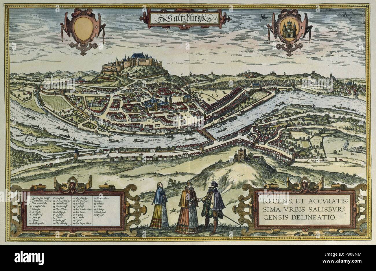 History of Austria. Salzburg. Overview of the city at the beginning of ...