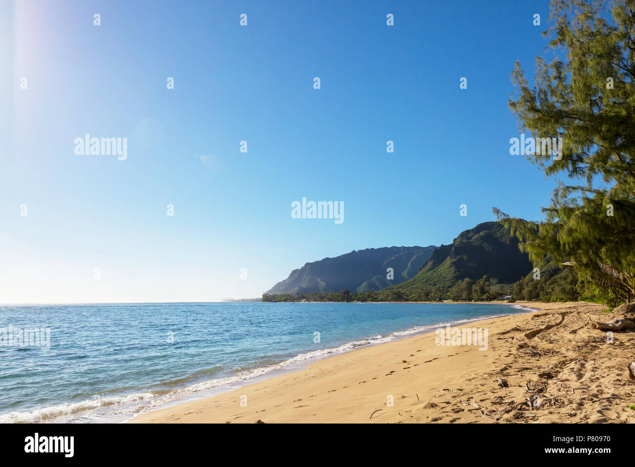 Beautiful landscapes in Oahu island, Hawaii Stock Photo - Alamy