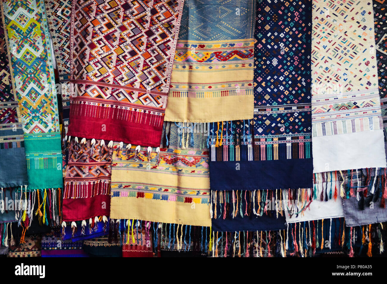 Traditional woven textiles of laos hi-res stock photography and images ...