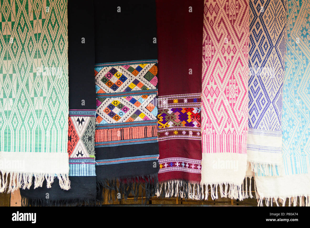 Lao Silk Fabric High Resolution Stock Photography and Images - Alamy