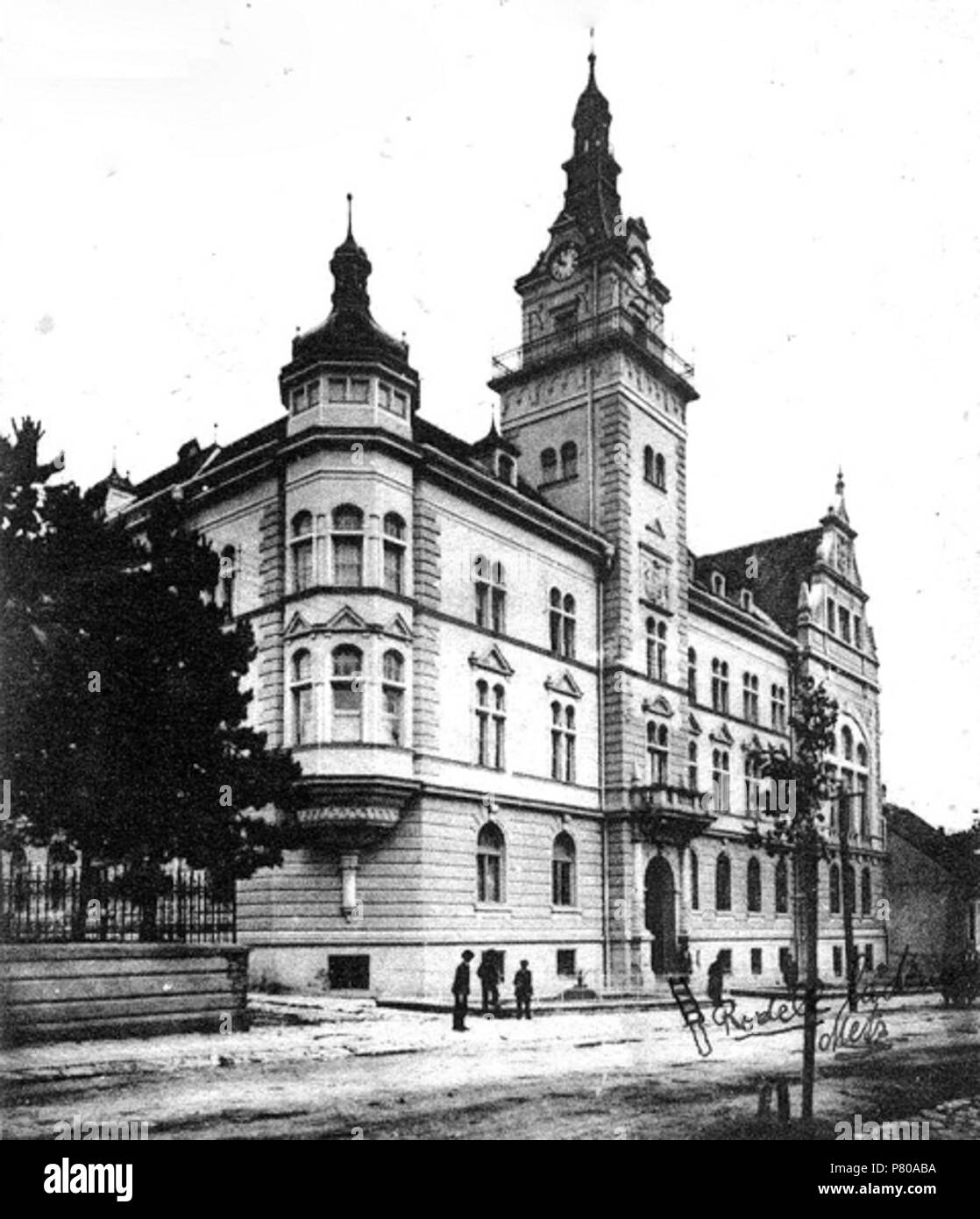 The administrative palace during the interwar period Black and White ...