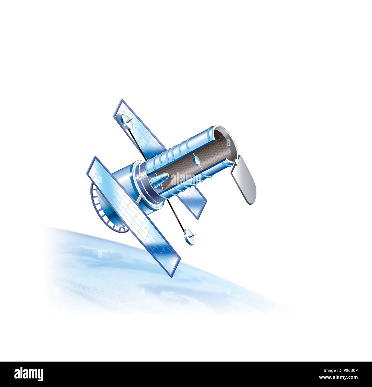 Hubble telescope illustration Cut Out Stock Images & Pictures - Alamy
