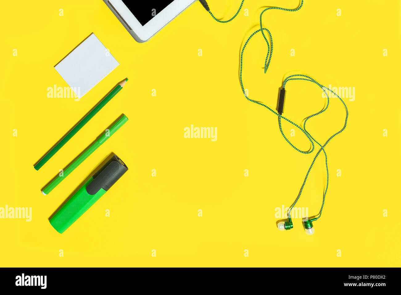 collection of educational accessories Stock Photo - Alamy