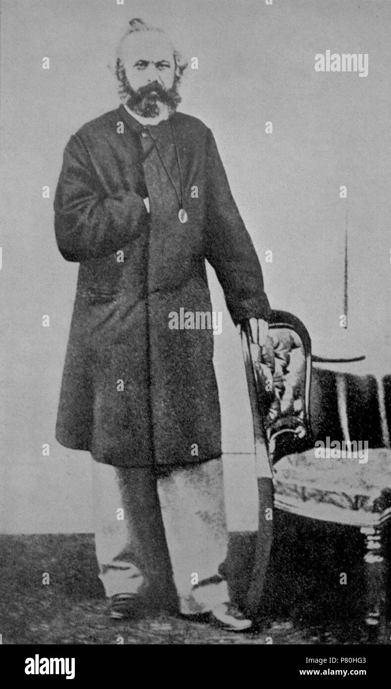 CARLOS MARX (1818-1883) EN 1861 Stock Photo - Alamy
