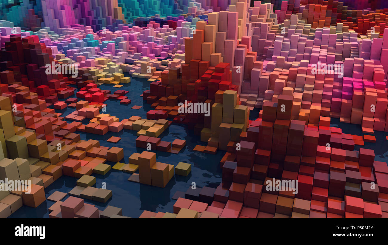 3d rendering. Abstract background and colors Stock Photo - Alamy