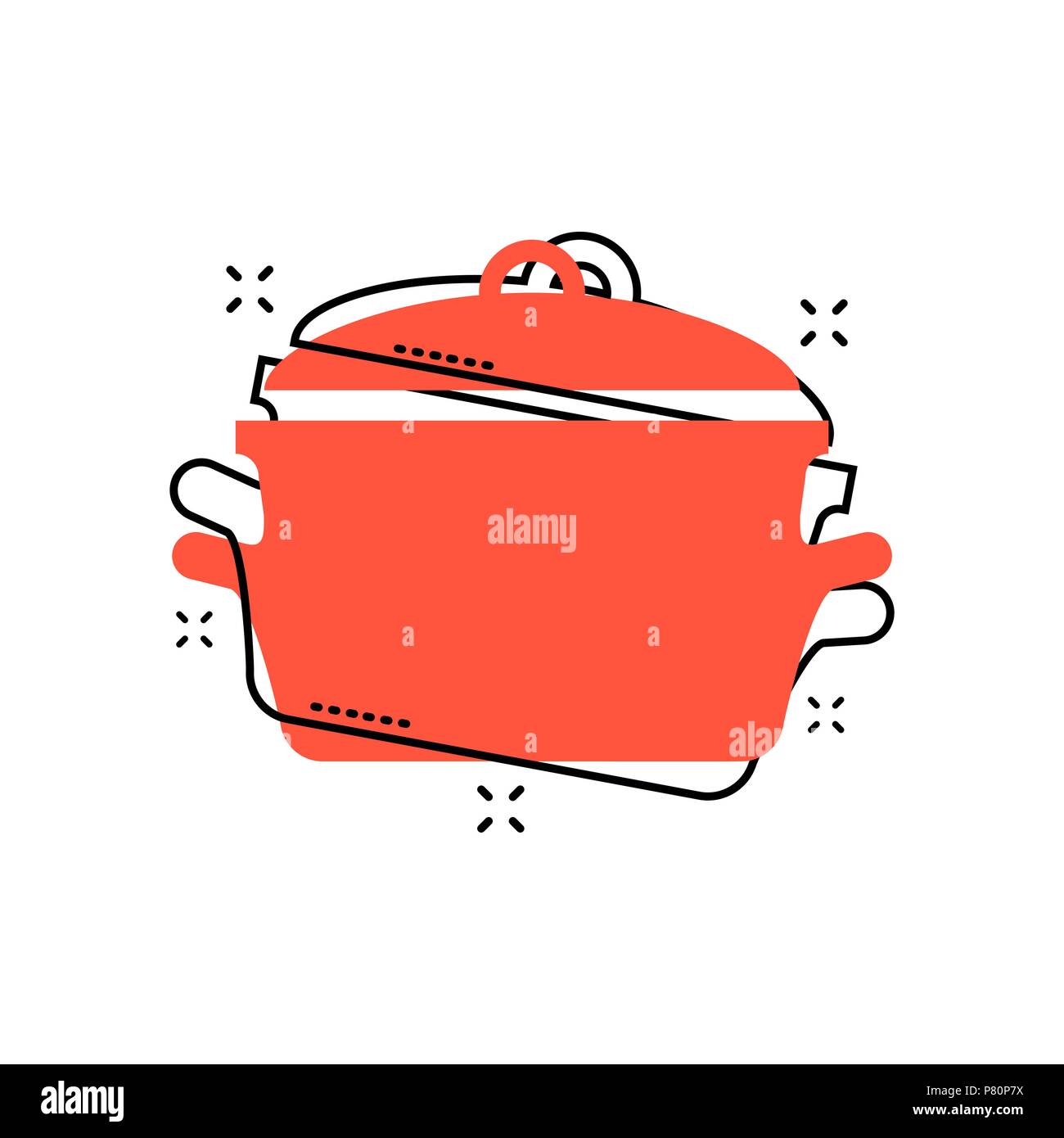 Cartoon kitchen pan Stock Vector Images - Alamy