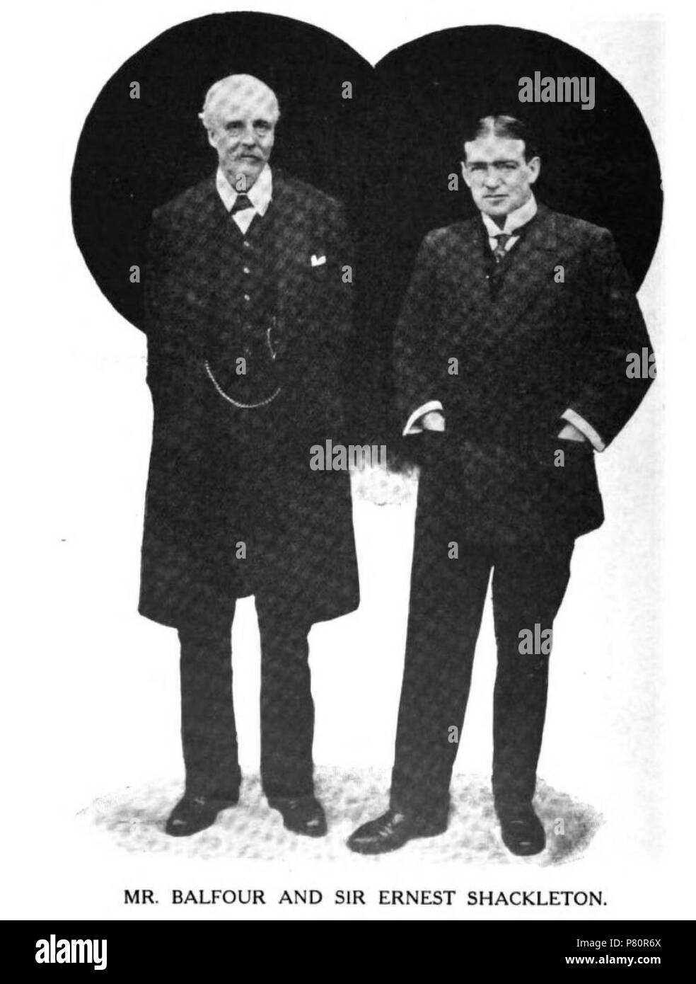 Balfour and Ernest Shackleton . 1910 345 ShackletonBalfour Stock Photo ...