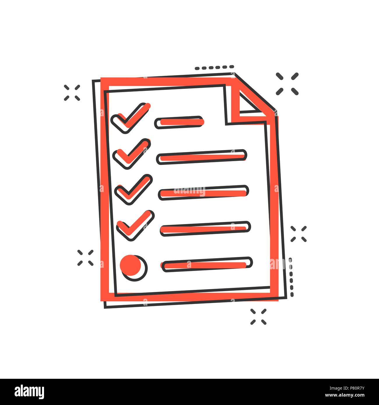 Checklist Cartoon Checklist Cartoon