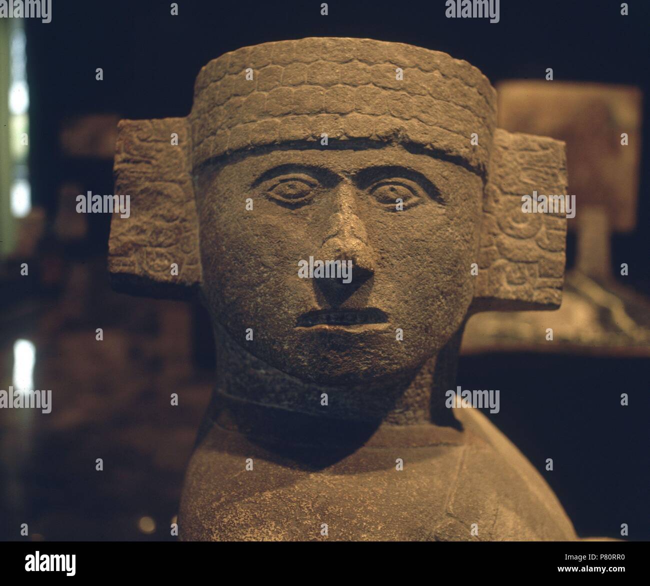 ESCULTURA DE CHAC MOOL-MAYA-PROCEDE DE CHICHEN ITZA. Location: MUSEO ...