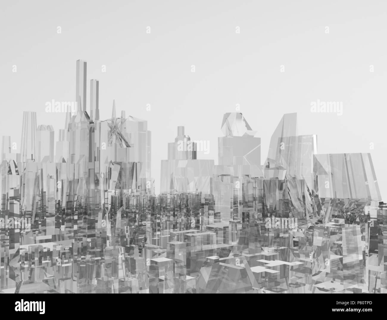 City of Glass is a new architecture Stock Photo - Alamy